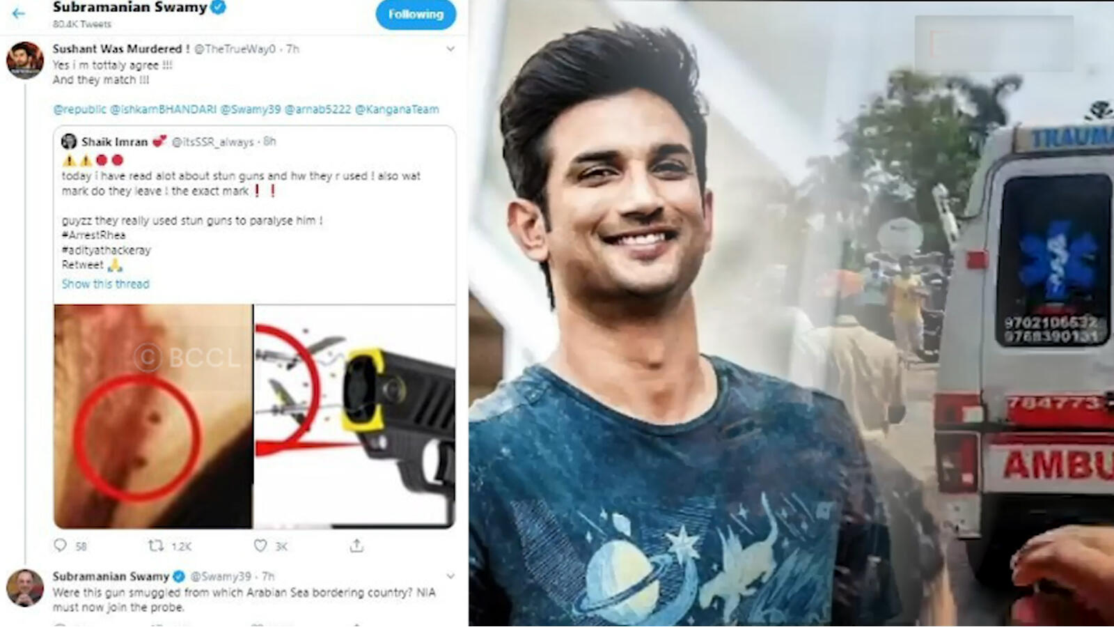 Sushant Singh Rajput 'murdered using stun gun'? Subramanian Swamy now ...