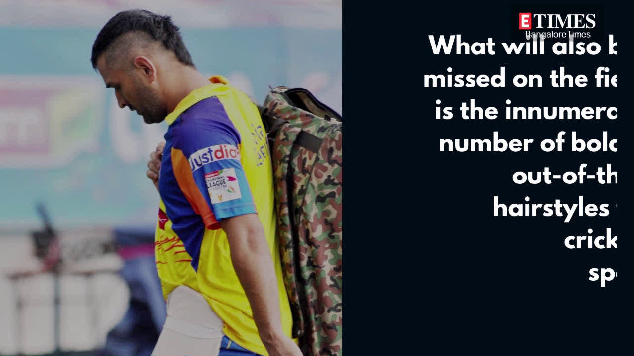 Tracing MS Dhoni's iconic hairstyles over the years
