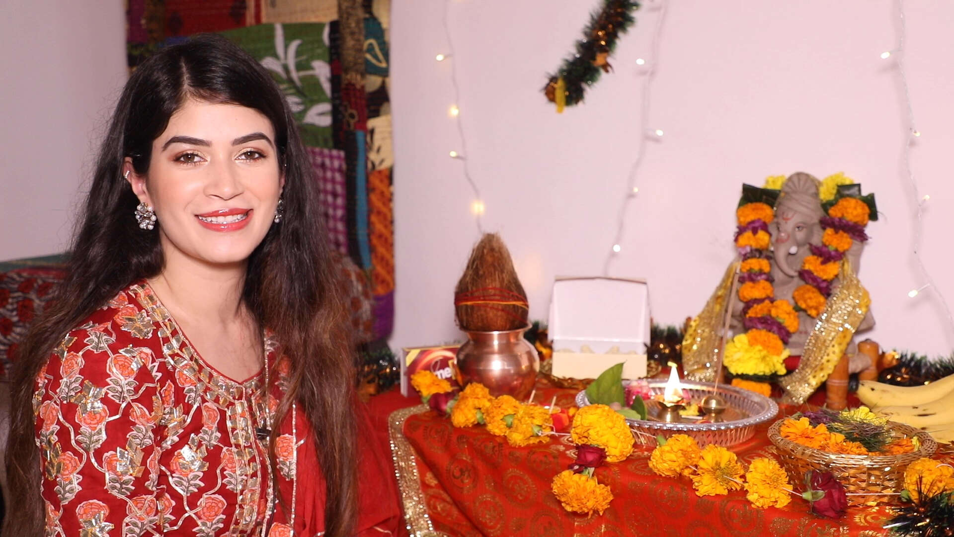 Bigg Boss 11 fame Bandgi Kalra welcomes Ganpati Bappa home for the ...