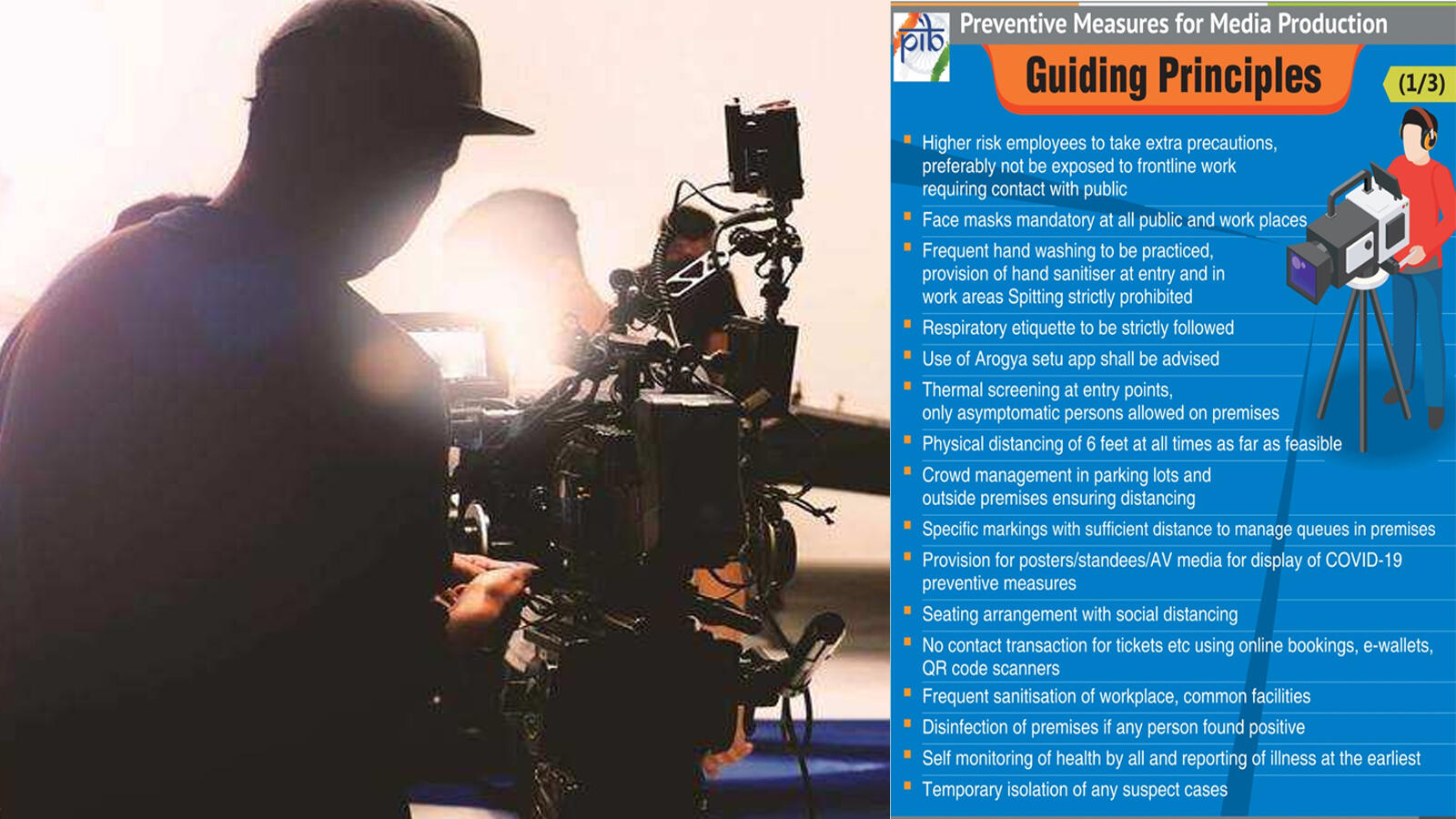 Coronavirus pandemic: I&B Ministry issues list of Standard Operating ...