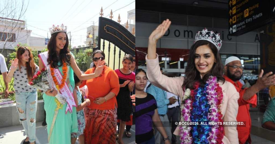 Throwback: A series of glorious homecoming moments from Miss India 2017