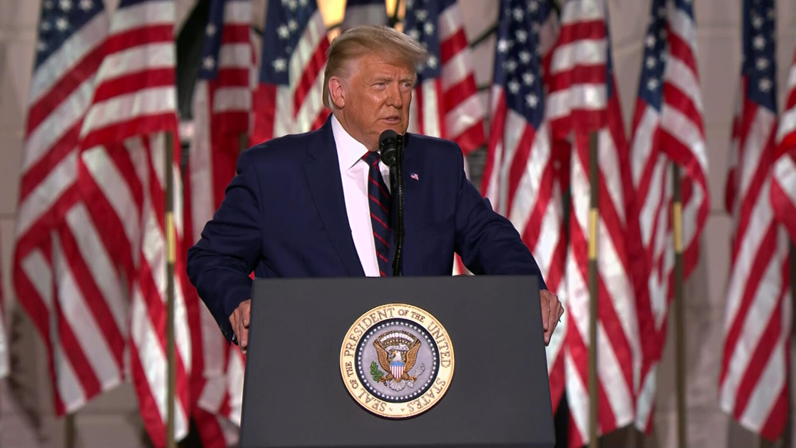 Trump speech aims for political base: Analysis