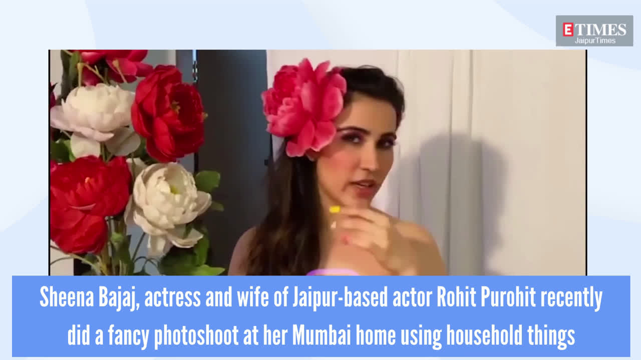 Actress Sheena Bajaj shares how to do a fancy photoshoot at home