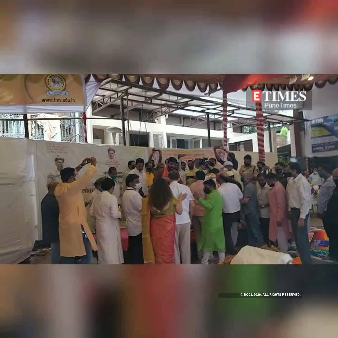 Immersion ceremony of Manacha Pachava Ganpati Kesari Wada