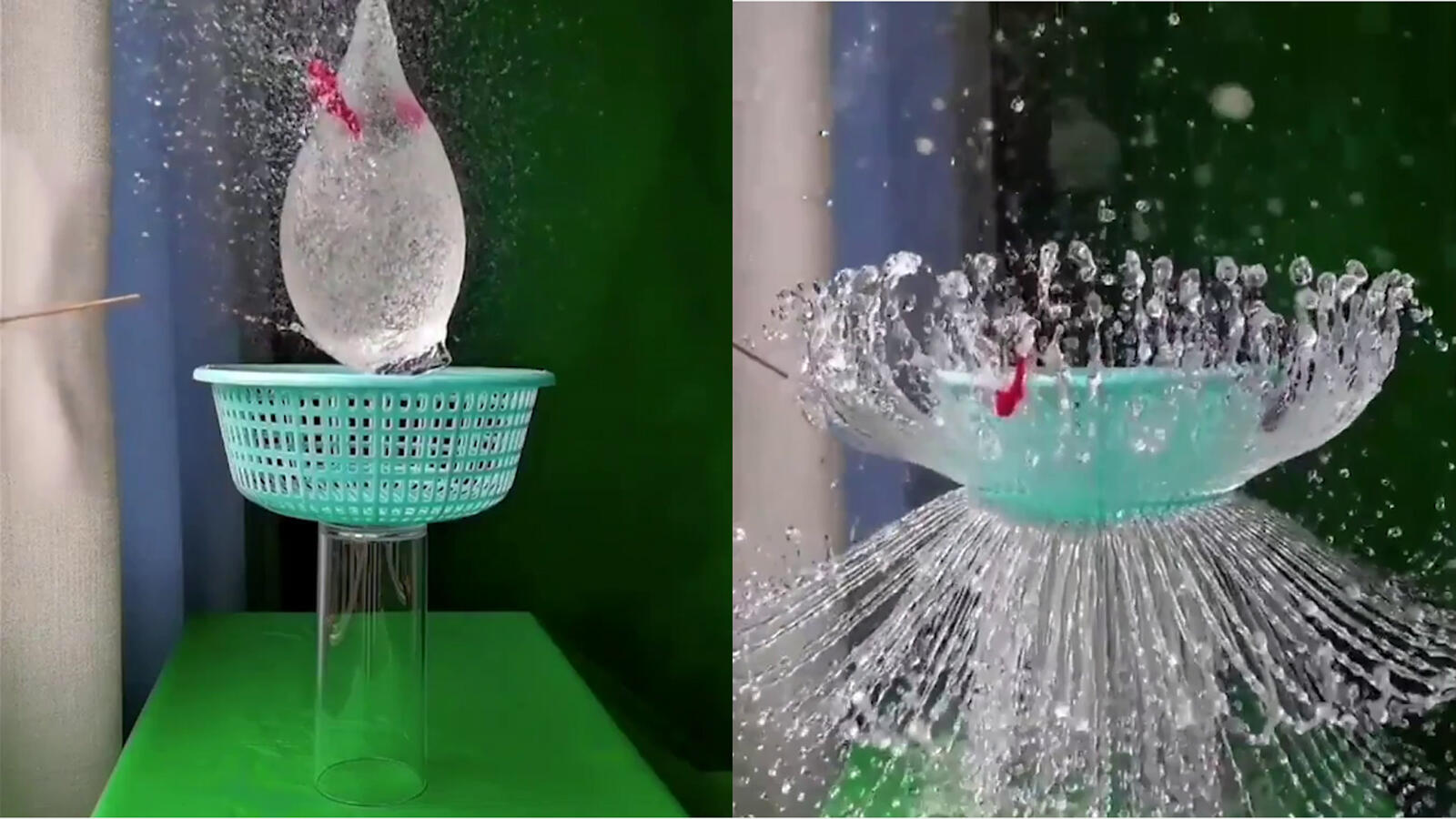 Water flower: When physics meets art