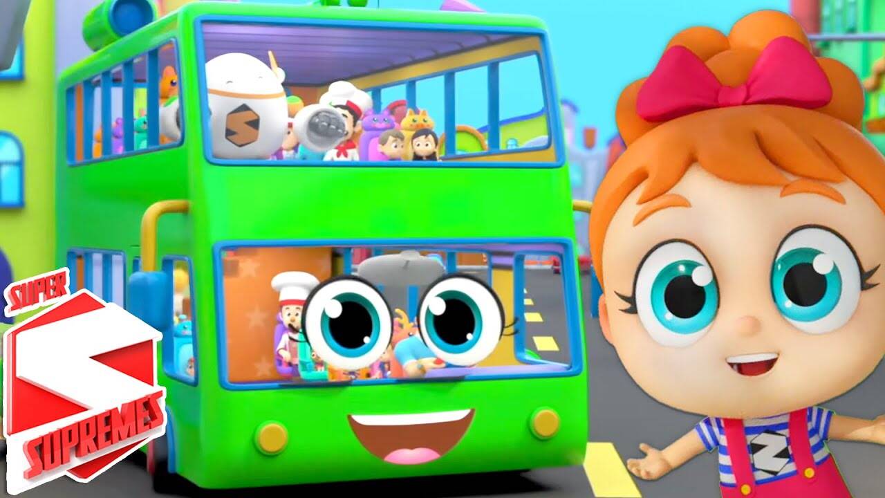 Popular Kids Songs and English Nursery Rhyme 'Green Wheels On The Bus ...