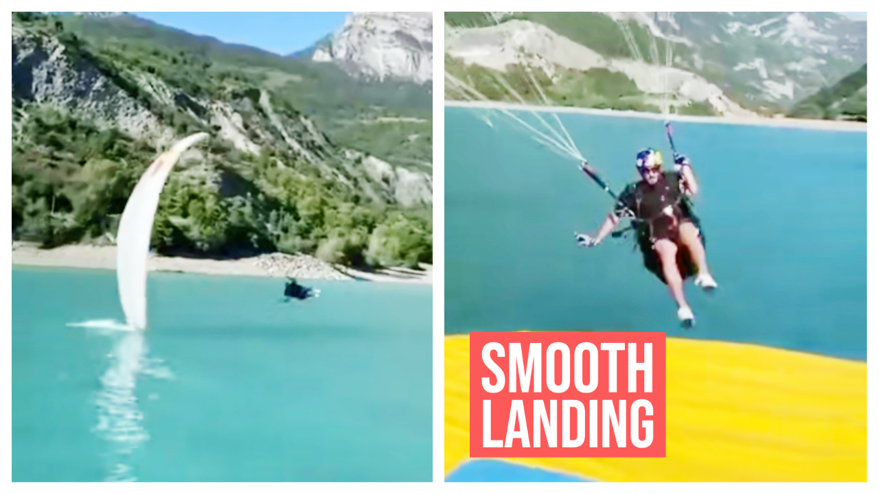 Smooth: This glider makes a perfect landing