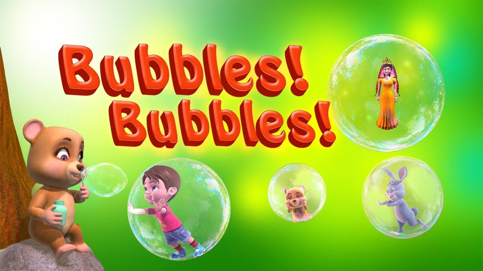 English Nursery Rhymes: Kids Video Song in English 'Bubbles, Bubbles ...