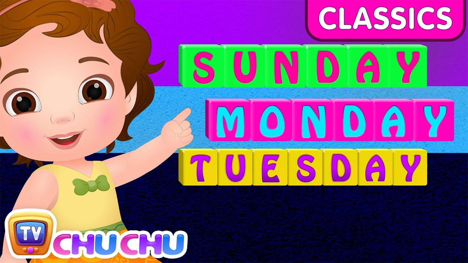 English Nursery Rhymes: Kids Video Song in English 'Days Of The Week'