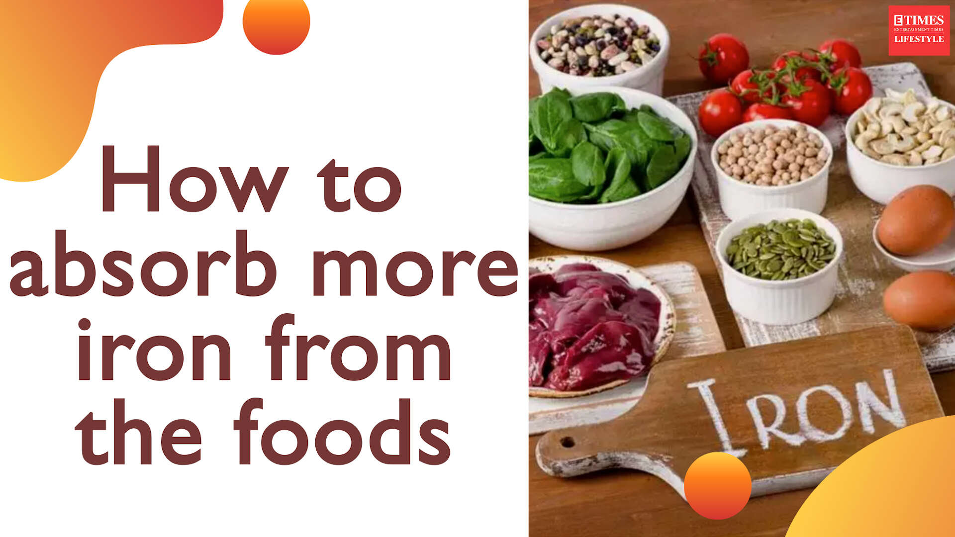 How to absorb more iron from the foods