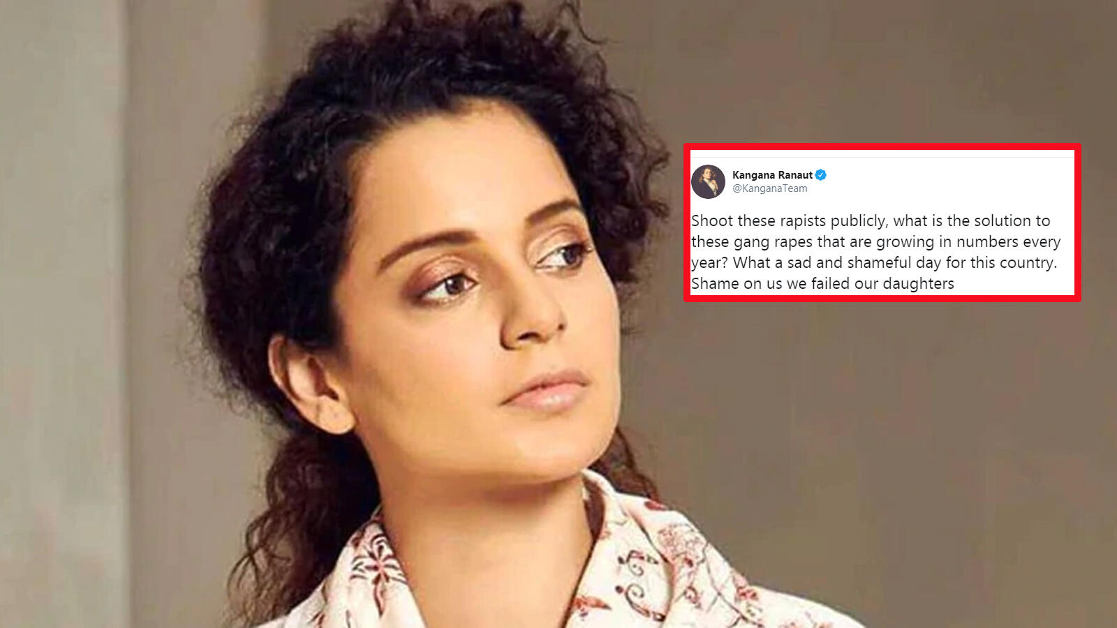 Hathras gang-rape victim's demise: Kangana Ranaut says ‘Shame on us we ...
