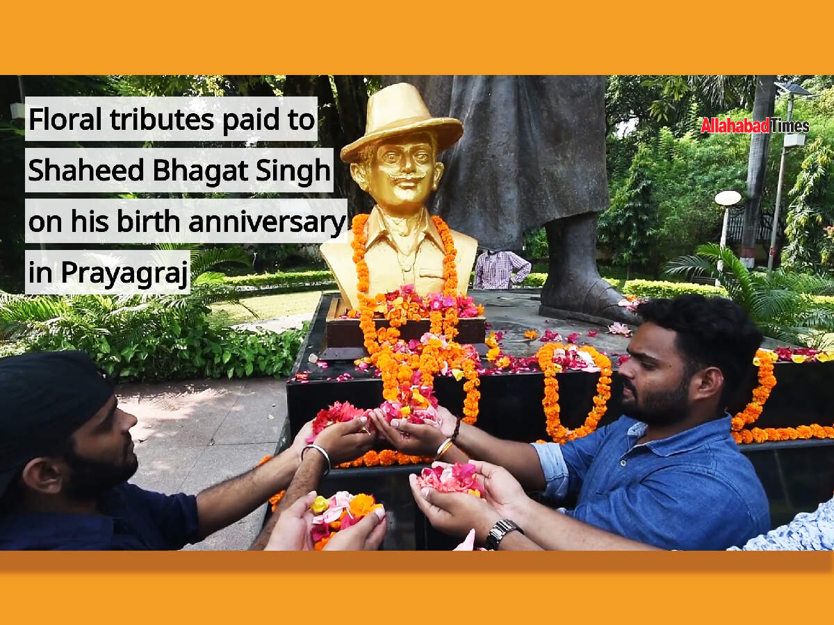 Floral tributes paid to Shaheed Bhagat Singh on his birth anniversary ...
