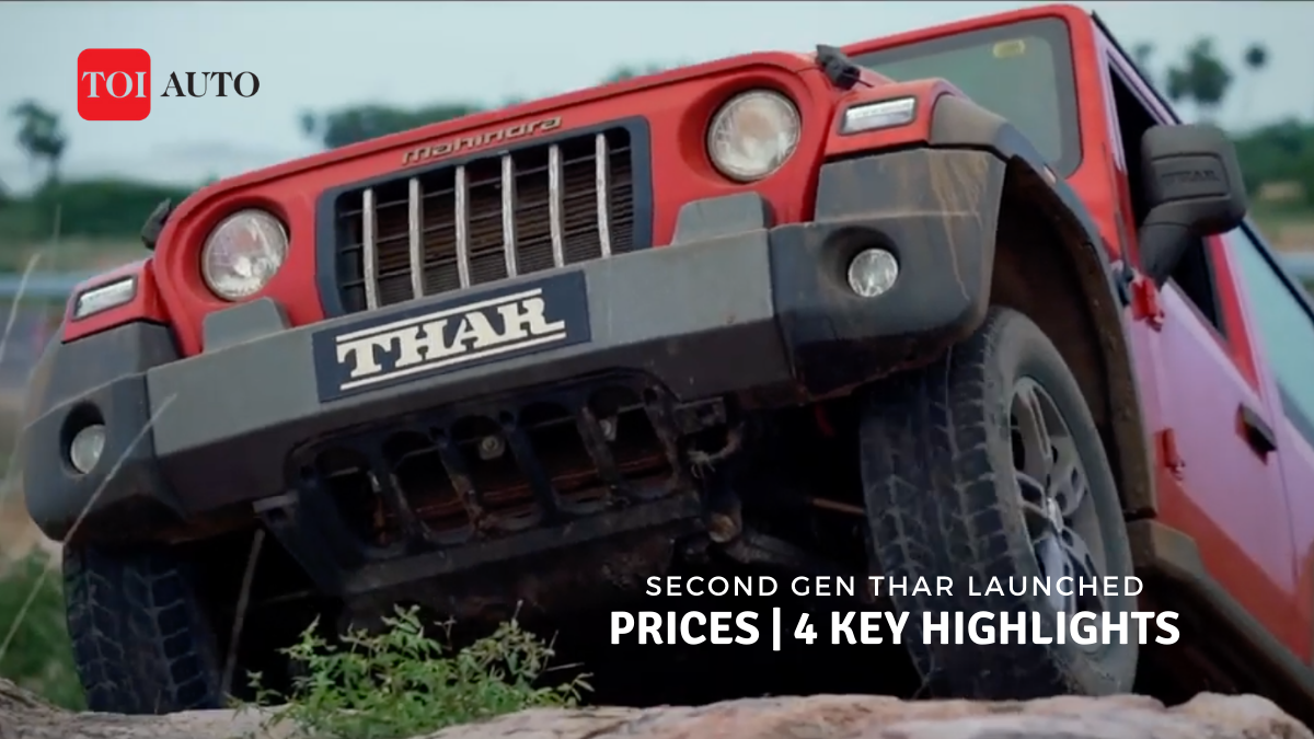 2020 mahindra thar prices: 2020 Mahindra Thar launched | Prices | 4 key ...