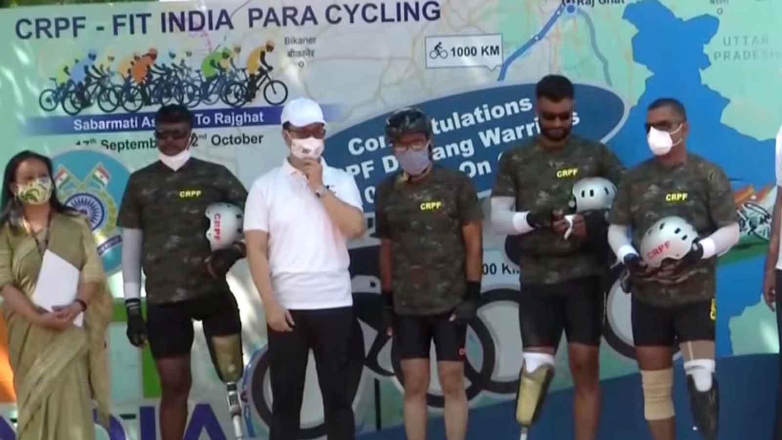 Gandhi Jayanti: CRPF’s Divyang Yodha Cycle rally reaches Rajghat from ...