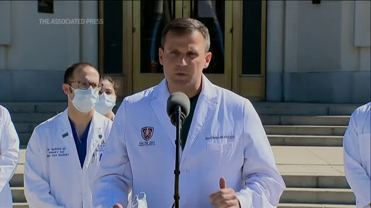 Doctors say Trump doing 'very well' at hospital