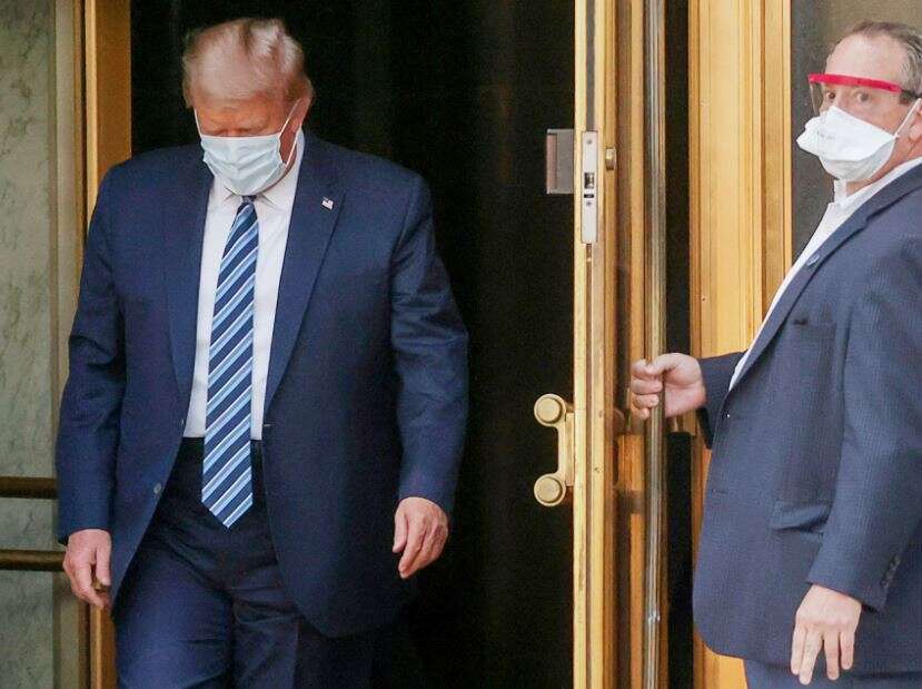 Donald Trump back at White House