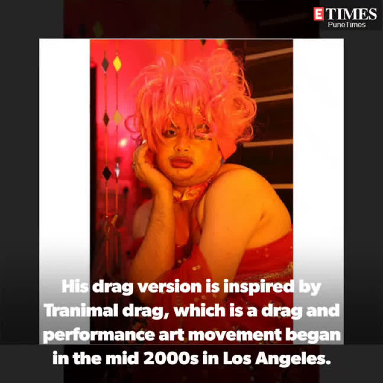 indian drag queen: Artiste Patruni Chidananda Sastry gets into Tranimal ...