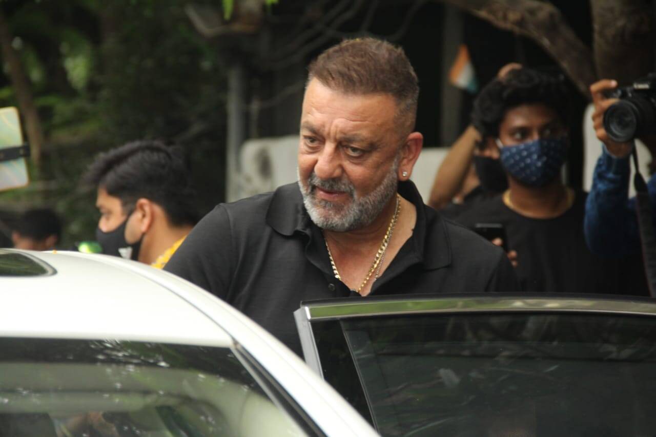 Sanjay Dutt looks dapper as he steps out of a salon in the city after ...