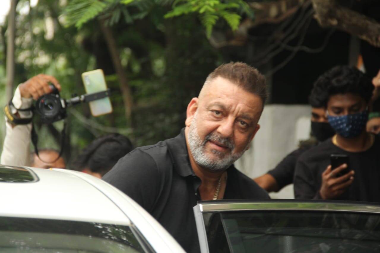 Sanjay Dutt looks dapper as he steps out of a salon in the city after ...