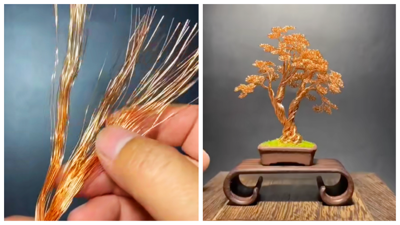 DIY: Make mini copper tree using this simple item