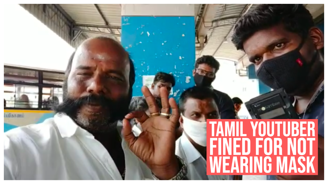 YouTuber fined for not wearing mask, made to shoot awareness video