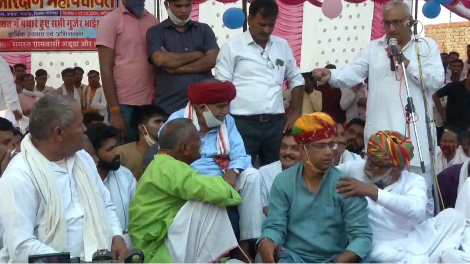 Gujjar community holds Mahapanchayat over reservation in Rajasthan ...