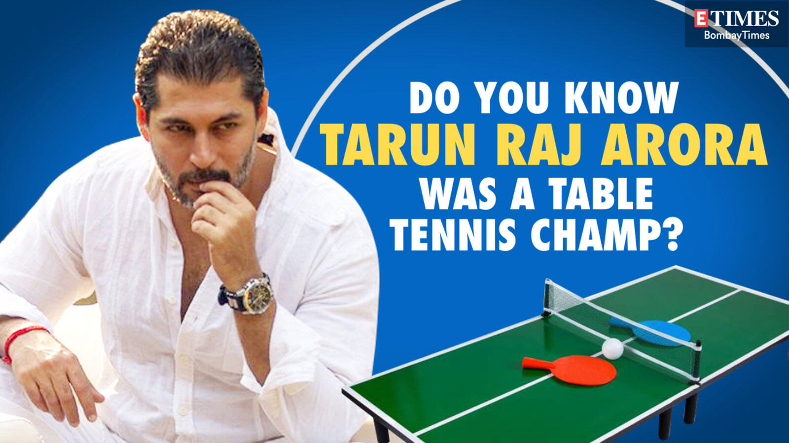 Do you know Jab We Met’s Tarun Raj Arora was a Table Tennis Champ?