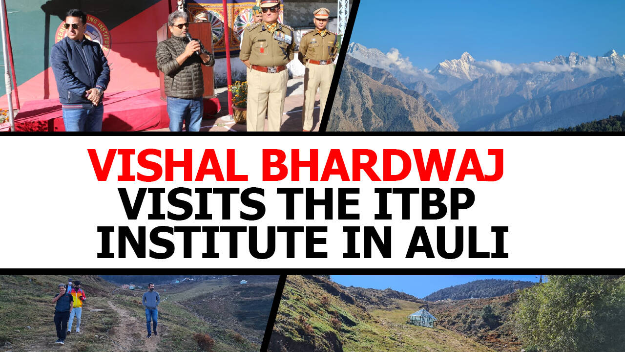 Vishal Bhardwaj visits the ITBP institute in Auli