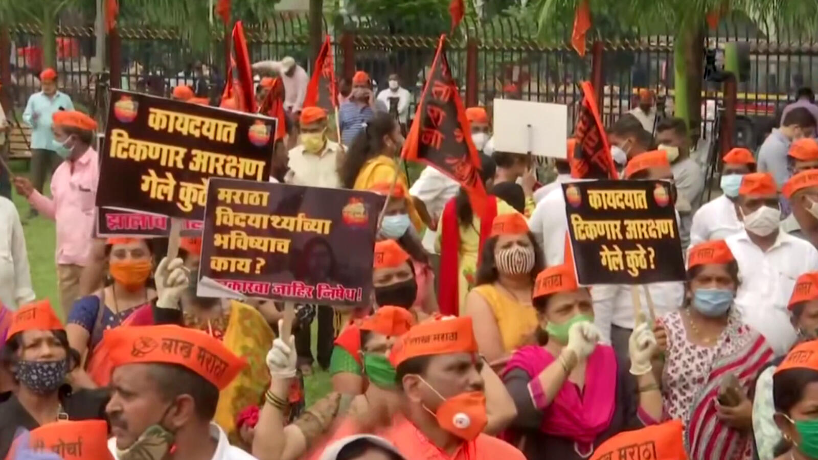Maratha Kranti Morcha stages ‘Aakrosh Andolan’ in Mumbai for reservation