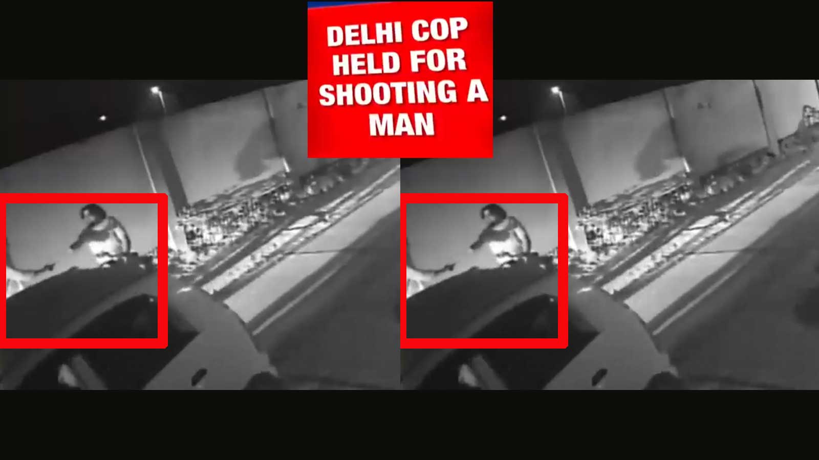 On cam: Cop shoots man in West Delhi, held
