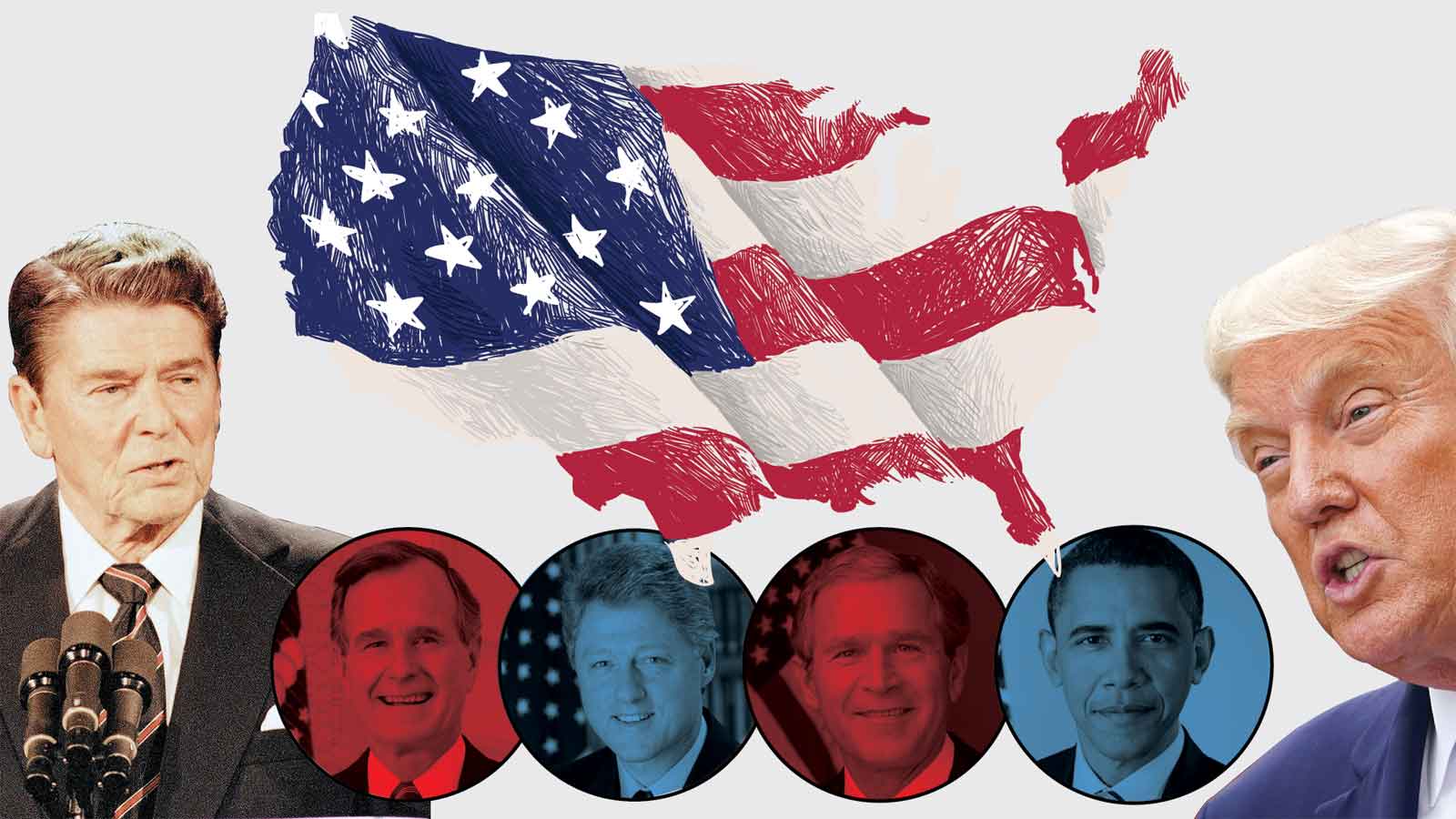 Red vs Blue: How has US political map changed since Reagan