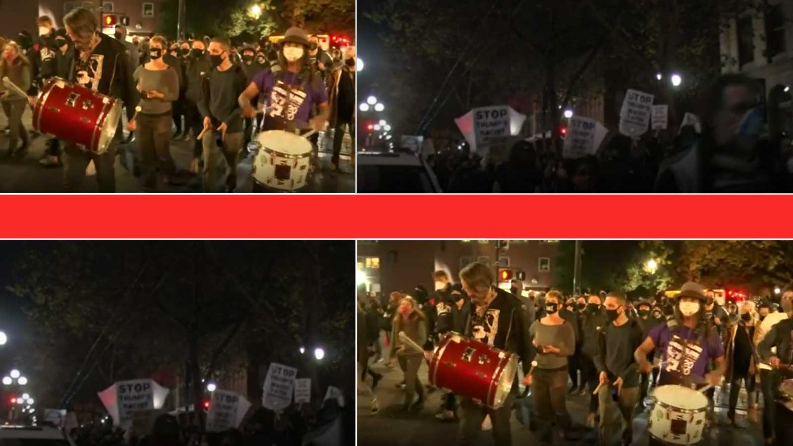 Election results bring out protests across US