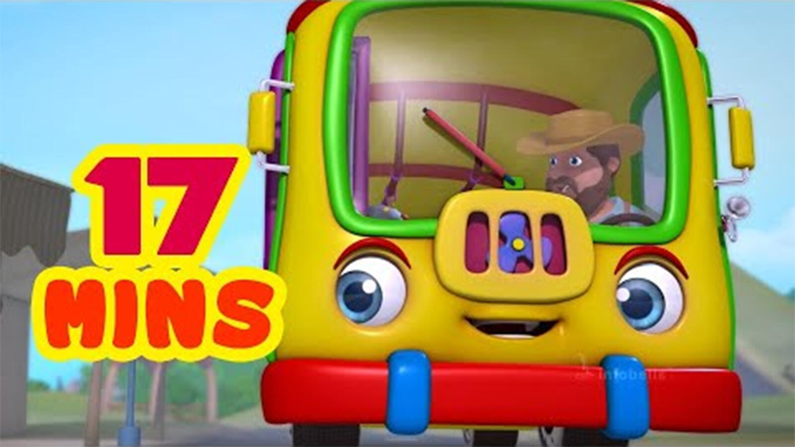 Nursery Rhymes in English: Children Video Song in English 'The Wheels ...