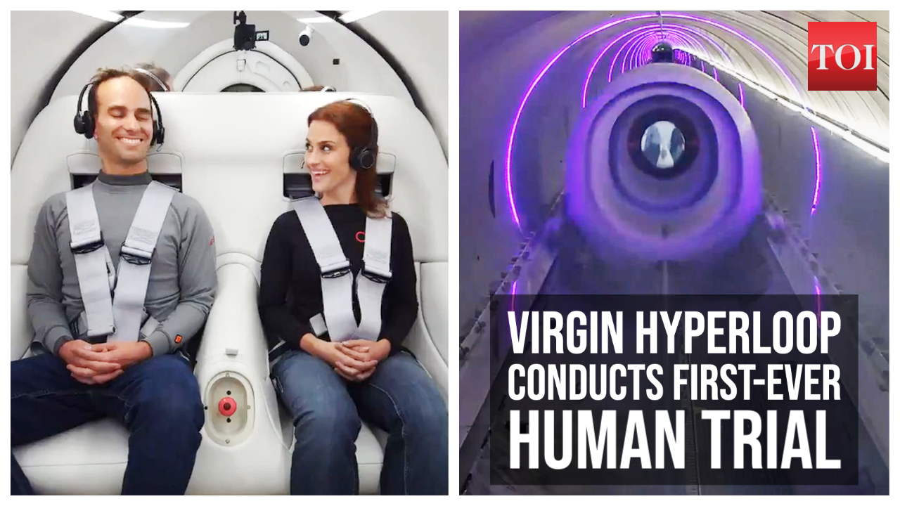 Richard Branson’s Virgin Hyperloop conducts first-ever human trial
