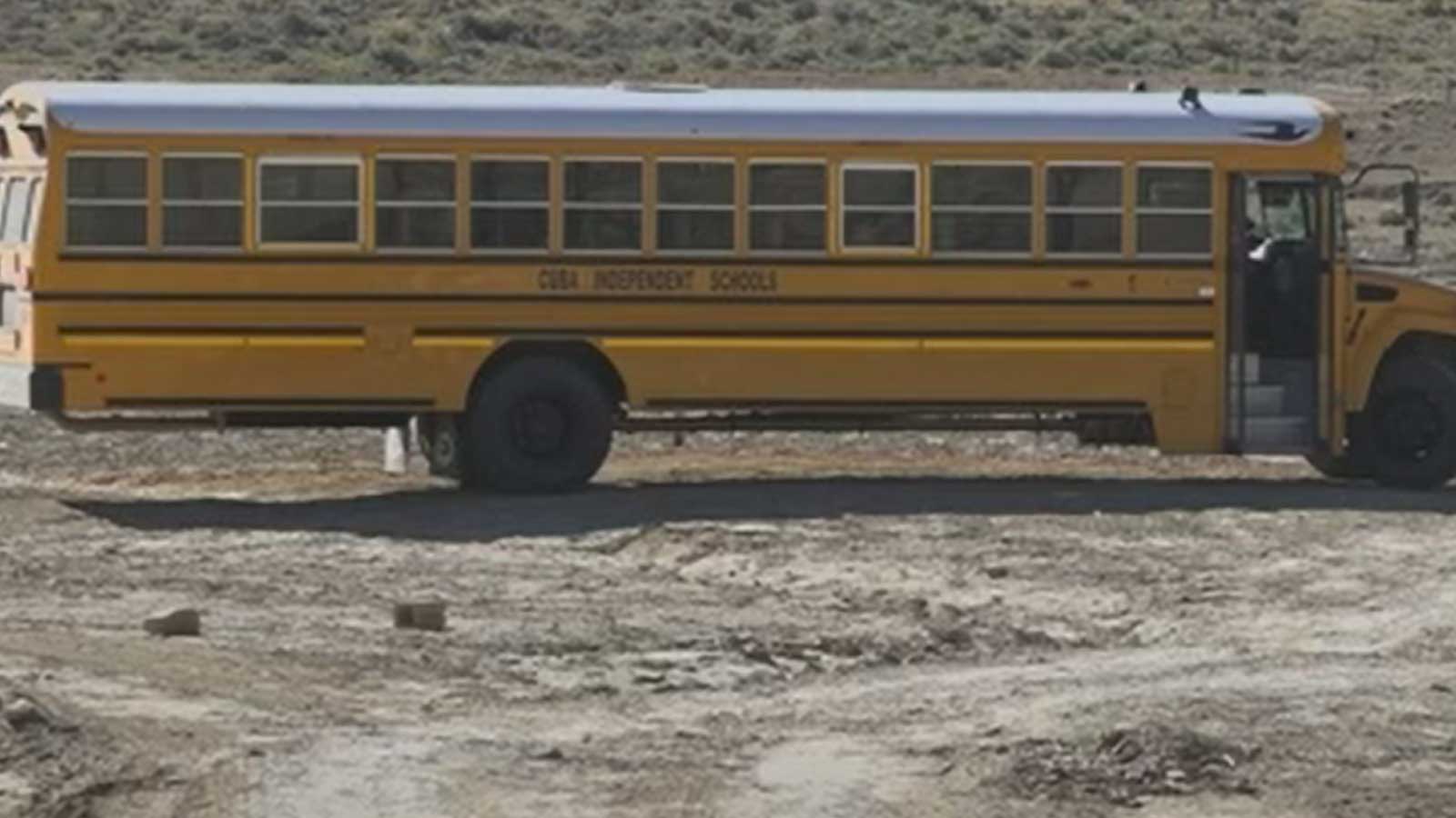 New Mexico school delivers school work by bus