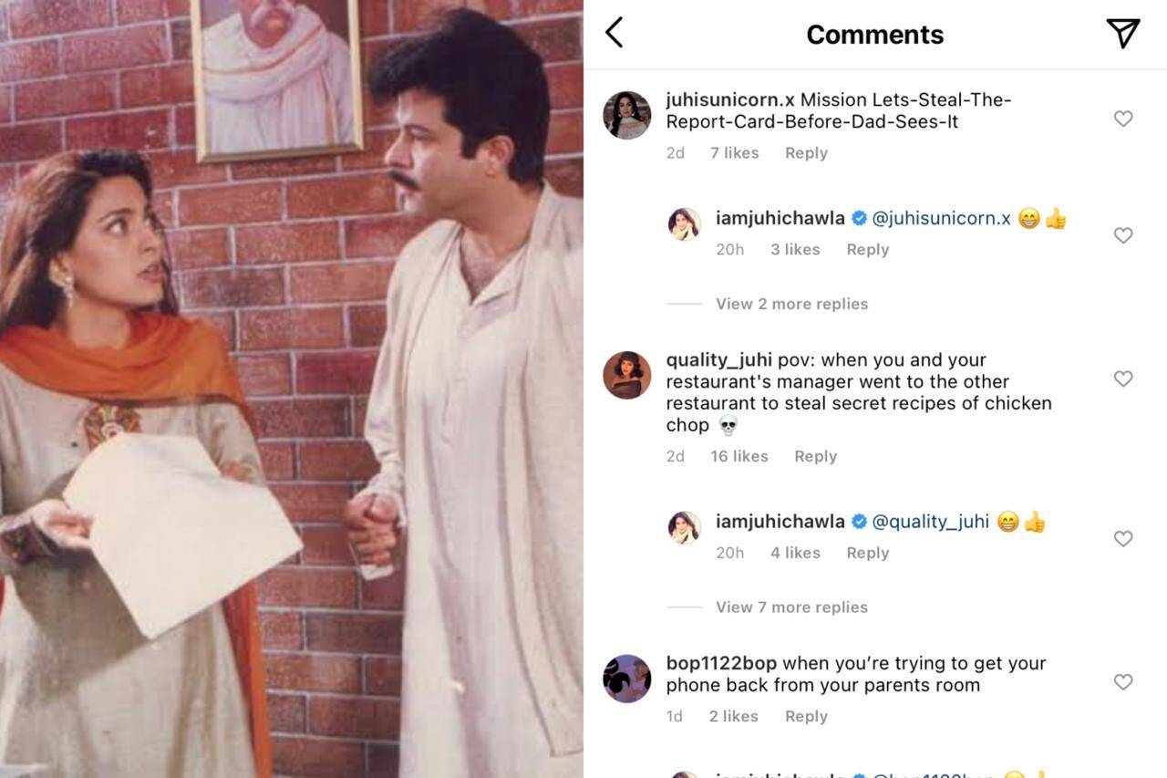 23 Years Of Jhooth Bole Kauwa Kaate: Juhi Chawla Asks Fans To Caption A ...