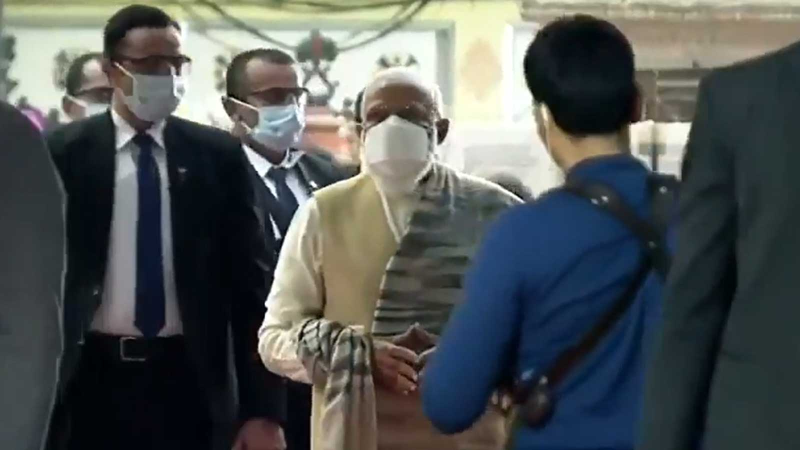 PM Narendra Modi inspects Kashi Vishwanath Temple corridor in Varanasi