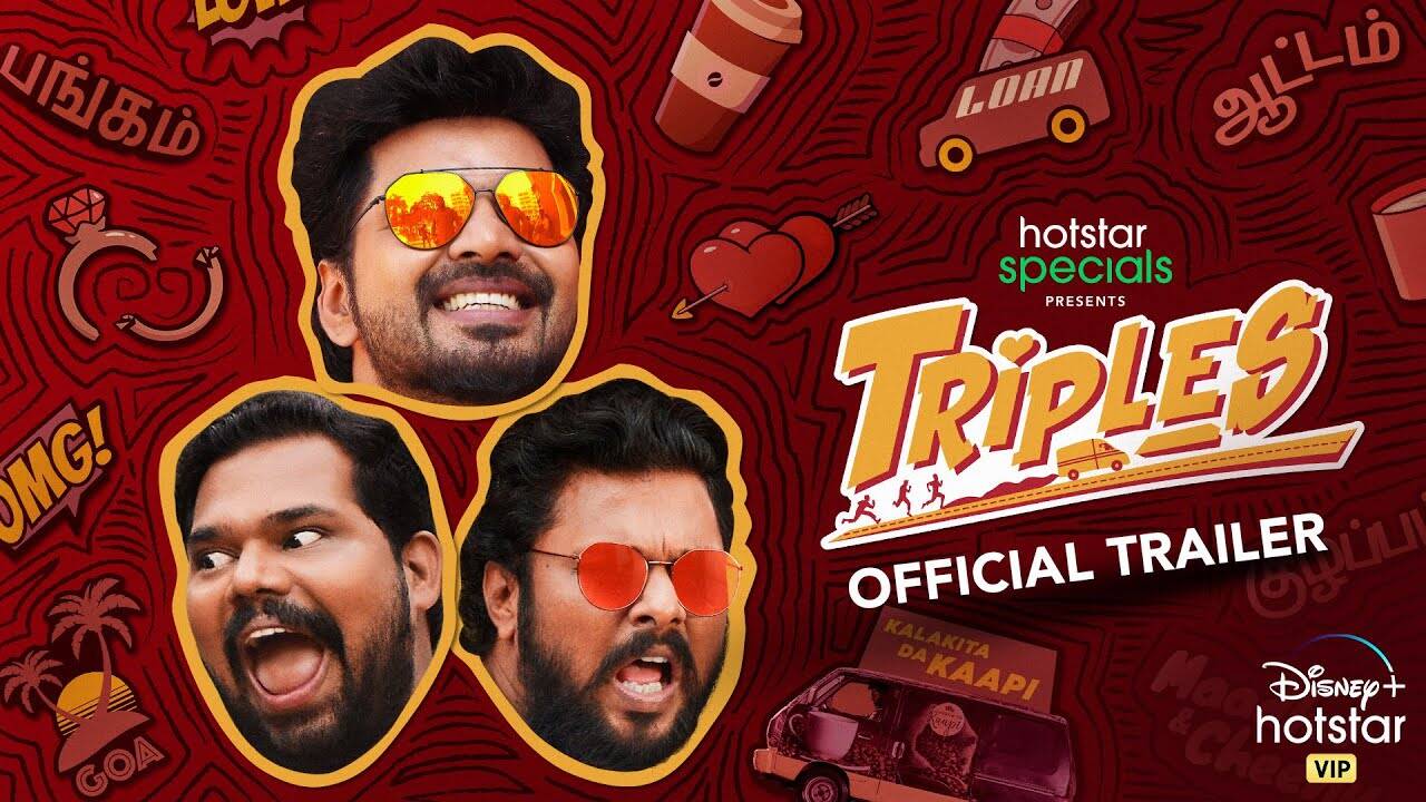 'Triples' Trailer: Vani Bhojan, Jai and Vivek Prasanna starrer 'Triples ...