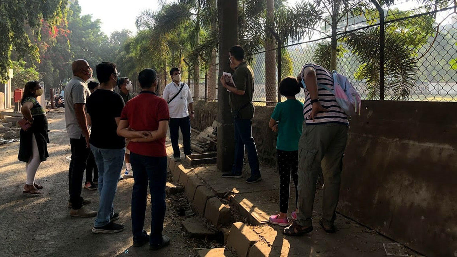 Mumbaikars in masks go on a themed walk in Chembur