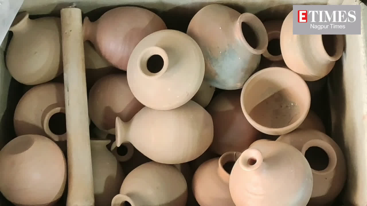 fine arts graduate: Checkout these artistic pots by a Nagpur youngster