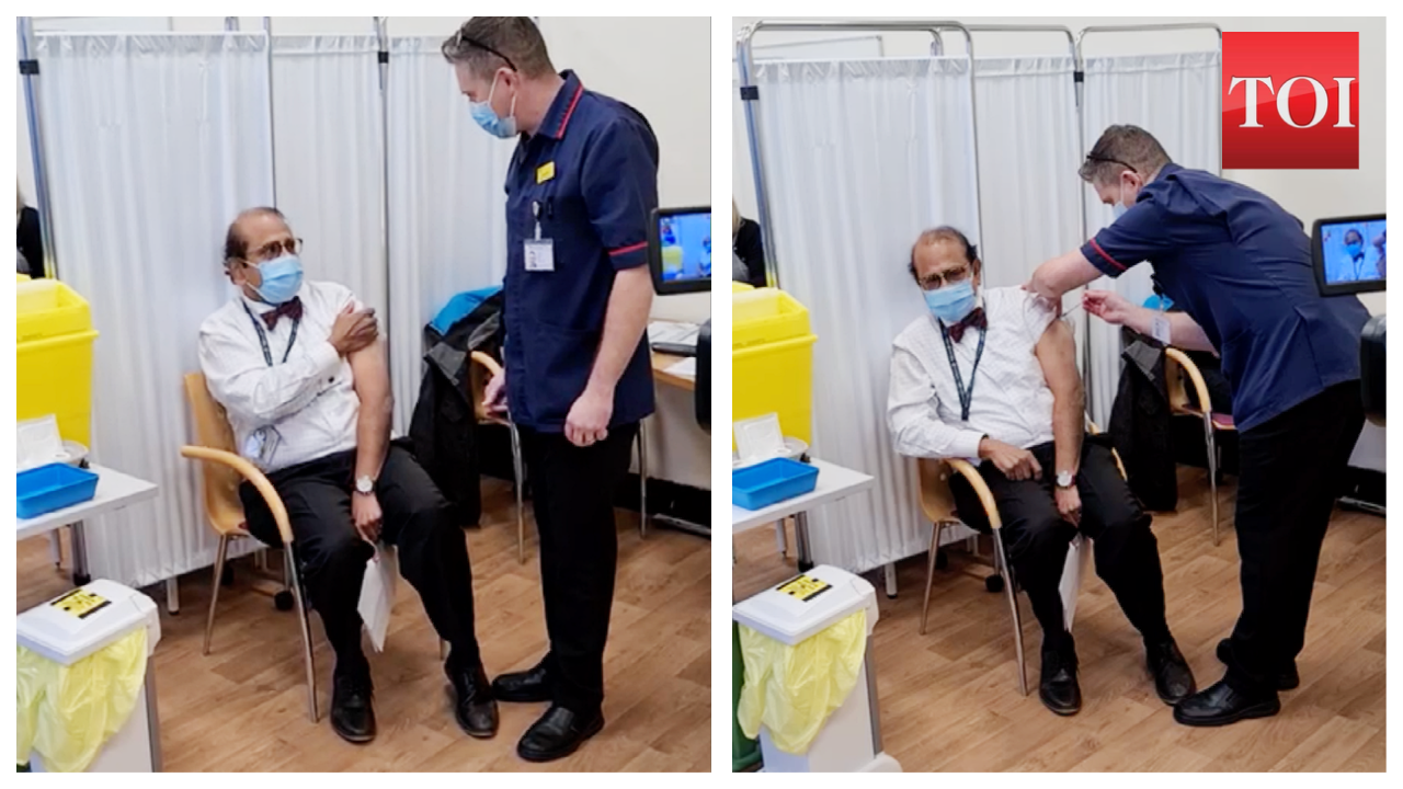 COVID-19: Indian origin doctor gets Pfizer vaccine in UK