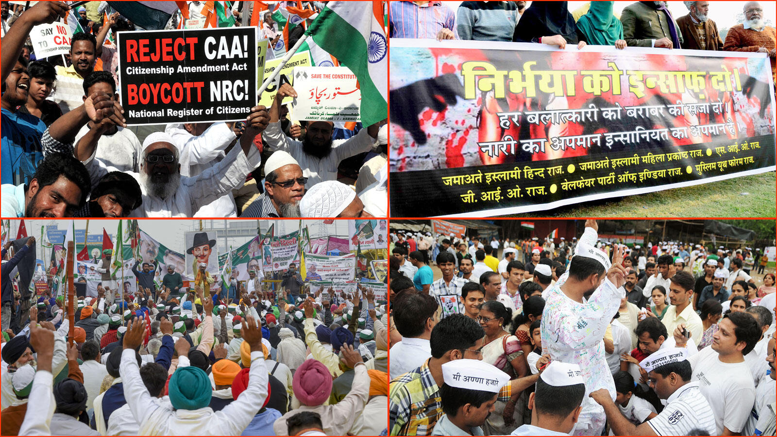 Protests that rocked India’s capital