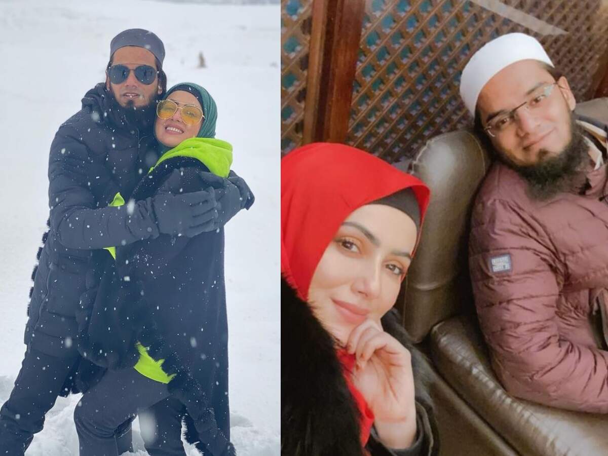 Celebrating husband Anas Saiyad's birthday to enjoying heavy snowfall ...