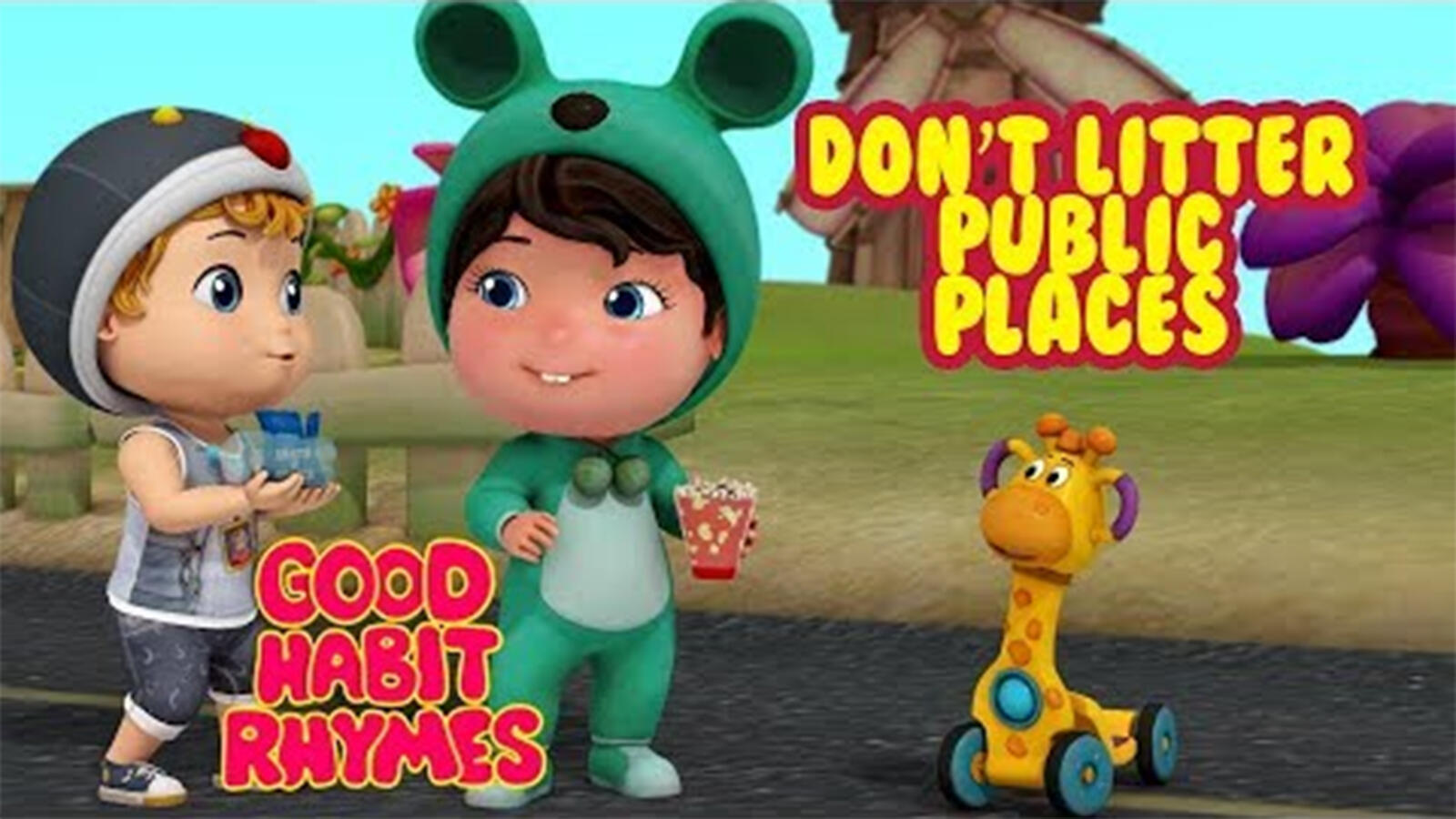 English Nursery Rhymes: Kids Video Song in English 'Don't Litter - Keep ...