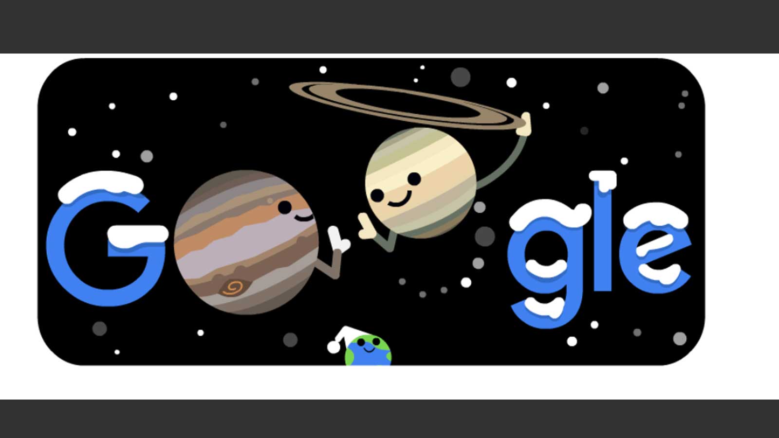 Google Doodle celebrates winter solstice and great conjunction