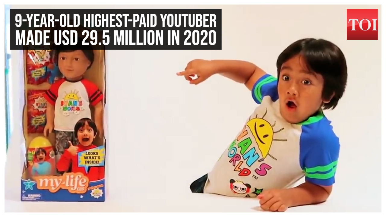 Child influencer: 9-year-old highest-paid YouTuber made USD 29.5 ...