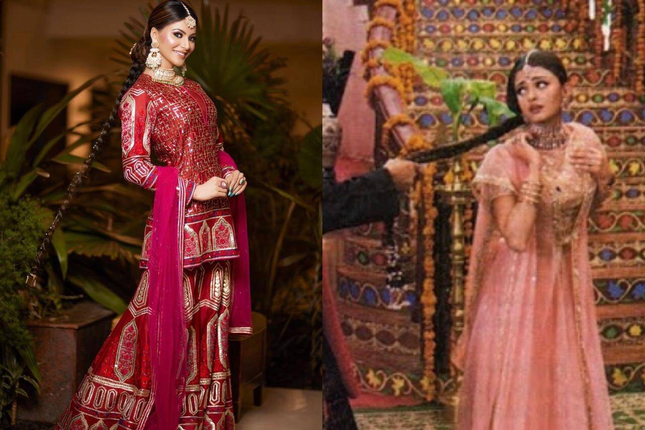 Urvashi Rautela Pulls Off A Long Gutt Inspired By Aishwarya Rai's Look ...