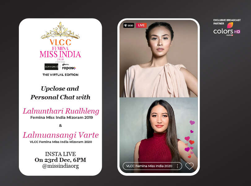 Stay tuned as Lalnunthari Rualhleng goes live with VLCC Femina Miss ...
