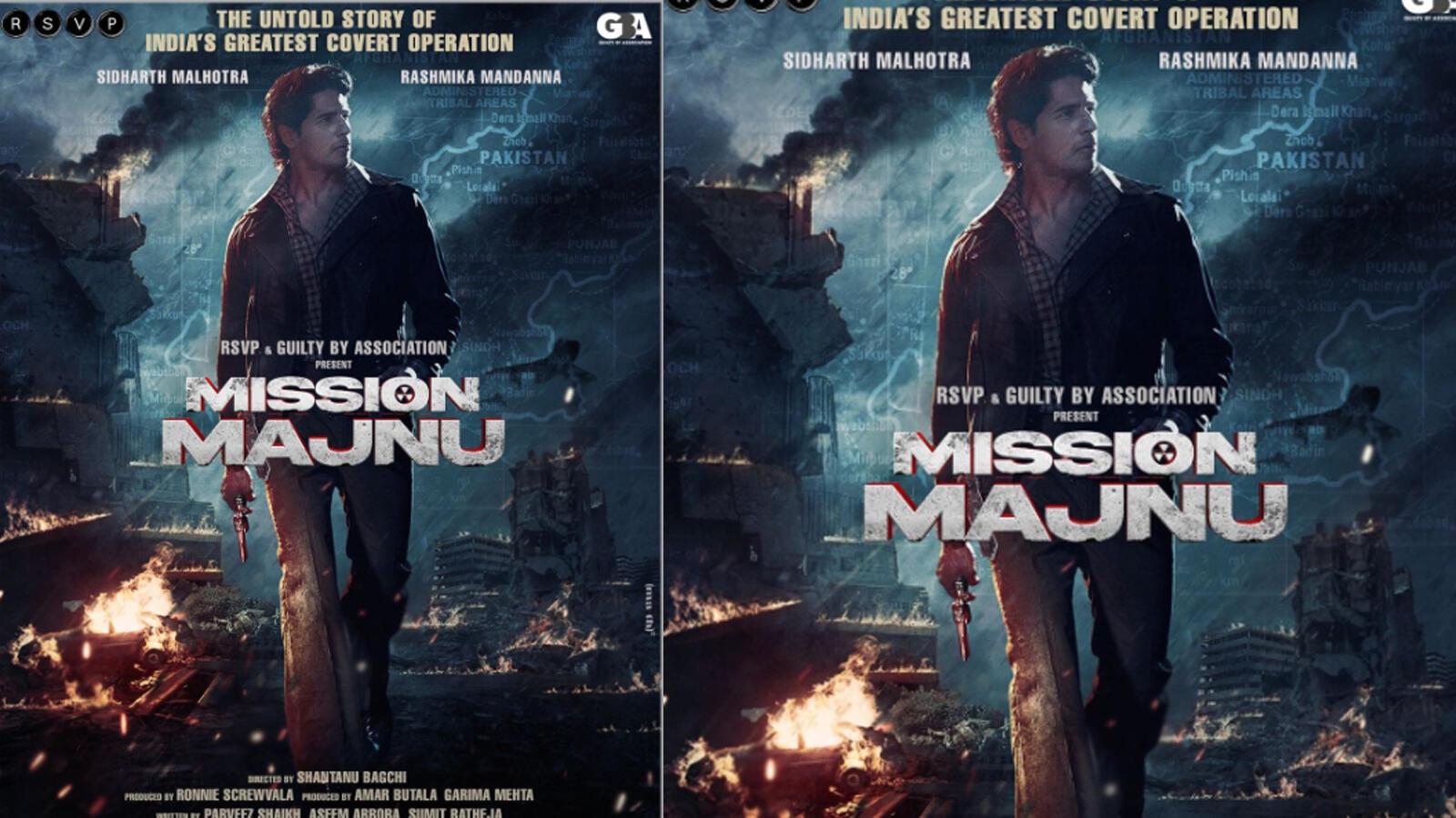 Sidharth Malhotra shares 'Mission Majnu' first look poster