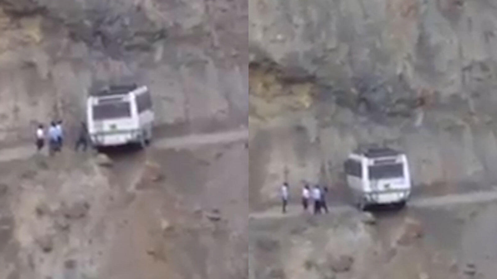 Watch: Driver reverses bus on narrow road